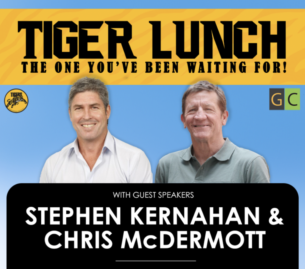 Tiger Lunch w/ Stephen Kernahan & Chris McDermott - Glenelg Football Club